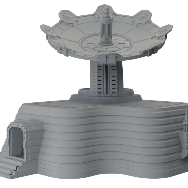 3D Printable Comms Centre - Modular or Easy Print Complete Building by ...